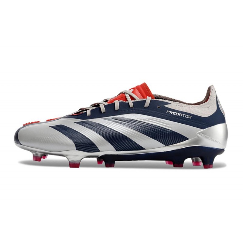 Adidas 2024 Predator Elite FG Plateado Negro Rojo