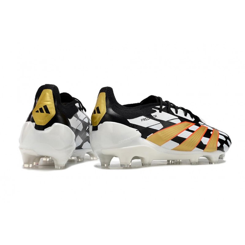 Adidas 2024 Predator Elite FG Negro Blanco Dorado Met