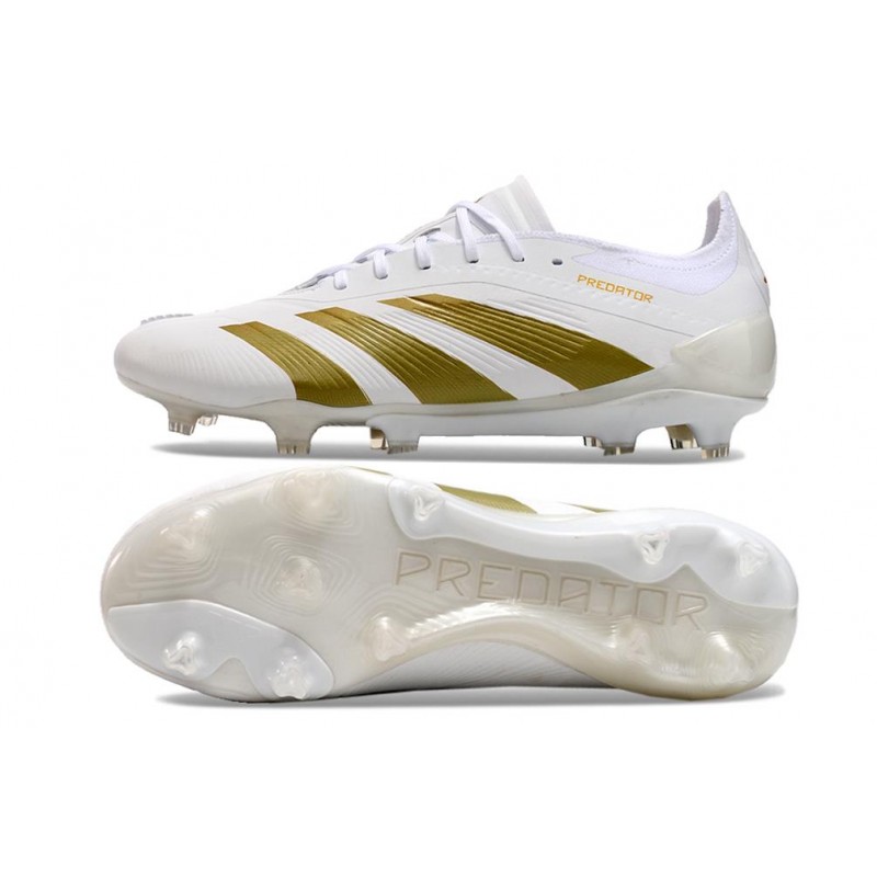 Adidas 2024 Predator Elite FG Blanco Dorado